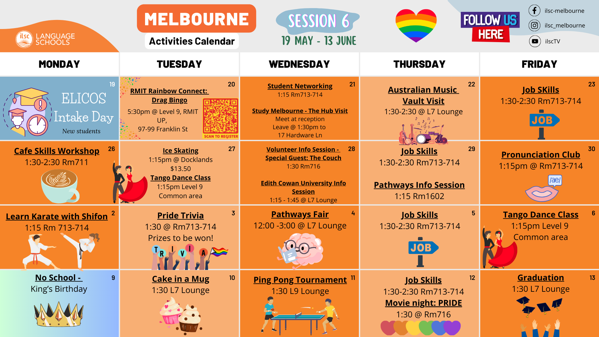 ILSC Australia Current Activities Calendars